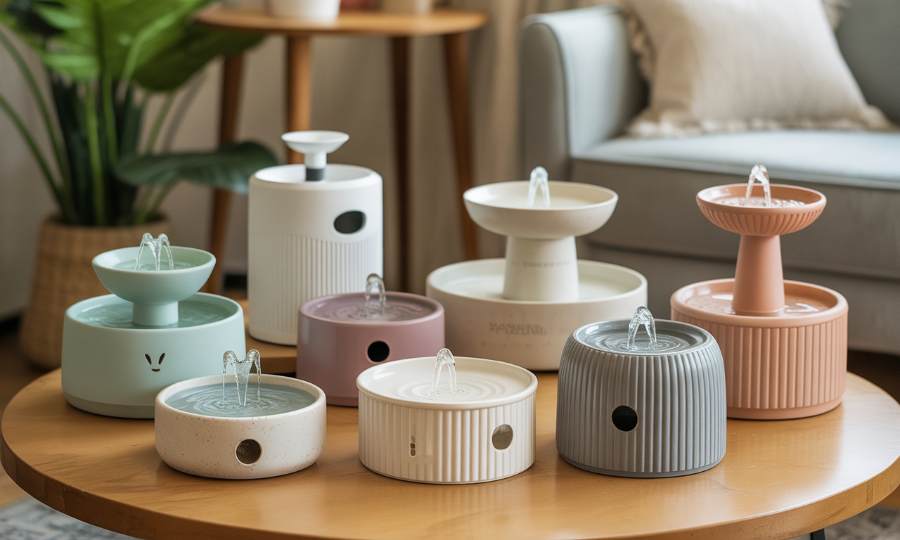 Top 10 des fontaines à eau en céramique pour chat : design et hygiène